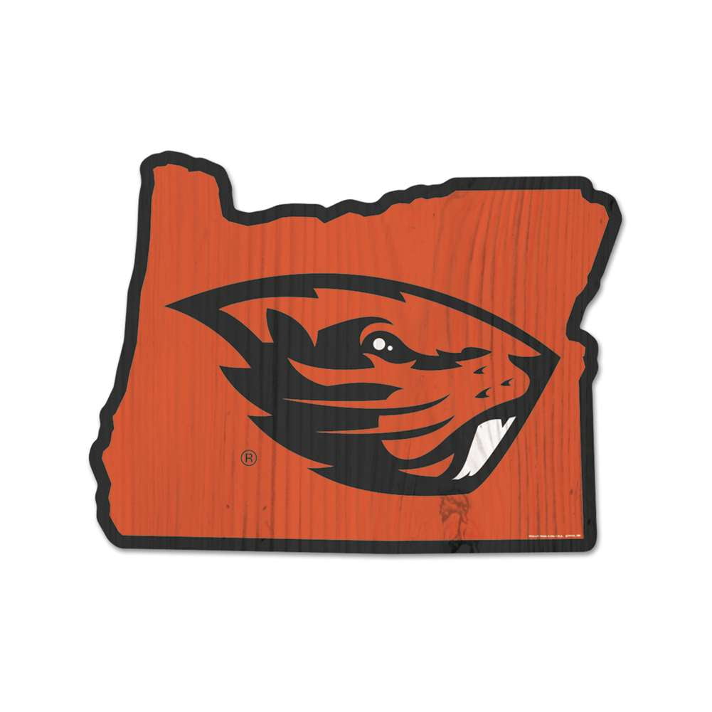 Oregon State Beavers Home State Wood Sign - Walmart.com