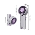 Foldable Clip on Fan USB Rechargeable, Portable Umbrella Fan with 3 ...
