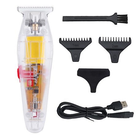 Transparent Electric Clipper Oil Head Whitening Razor Hairdressing ...