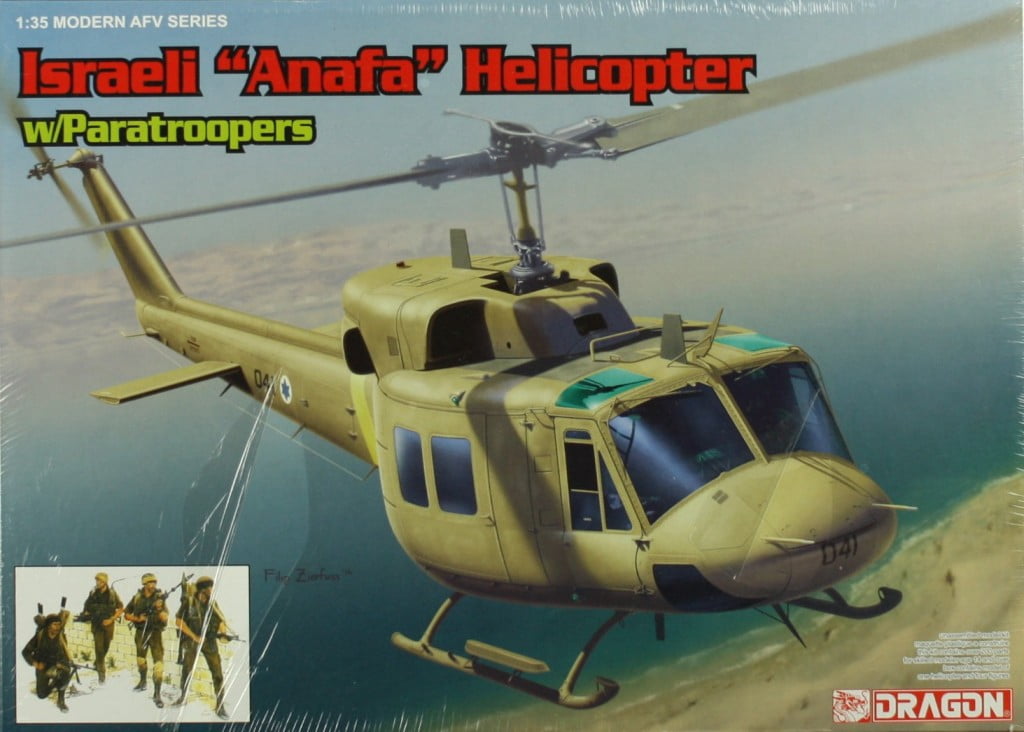 Dragon 1:35 Israeli Anafa Helicopter w/ Paratroopers Plastic Model Kit ...