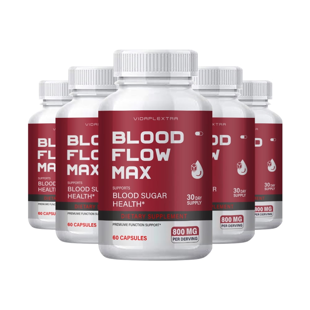 (5 Pack) Blood Flow Max Capsules - Blood Flow Max Capsules - Walmart.com