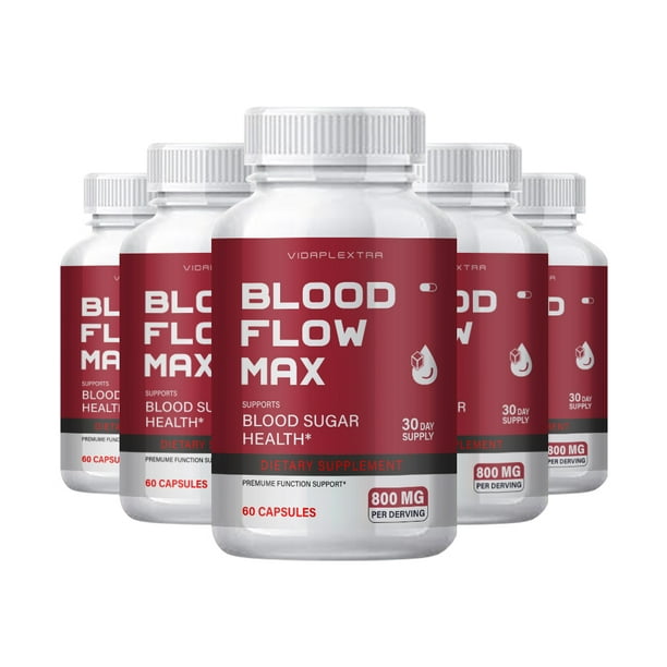 (5 Pack) Blood Flow Max Capsules - Blood Flow Max Capsules - Walmart.com