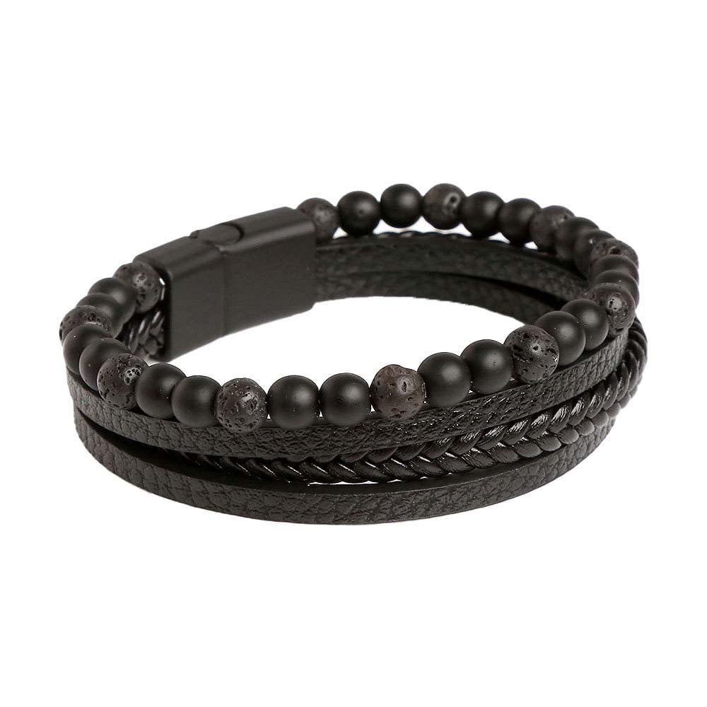 Click here for Mtvxesu Bracelets Mens Woven Leather Bracelet Hand... prices