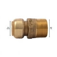 SharkBite Push to Connect 3/4 in. Push x 1 in. Dia. Male Brass Adapter ...