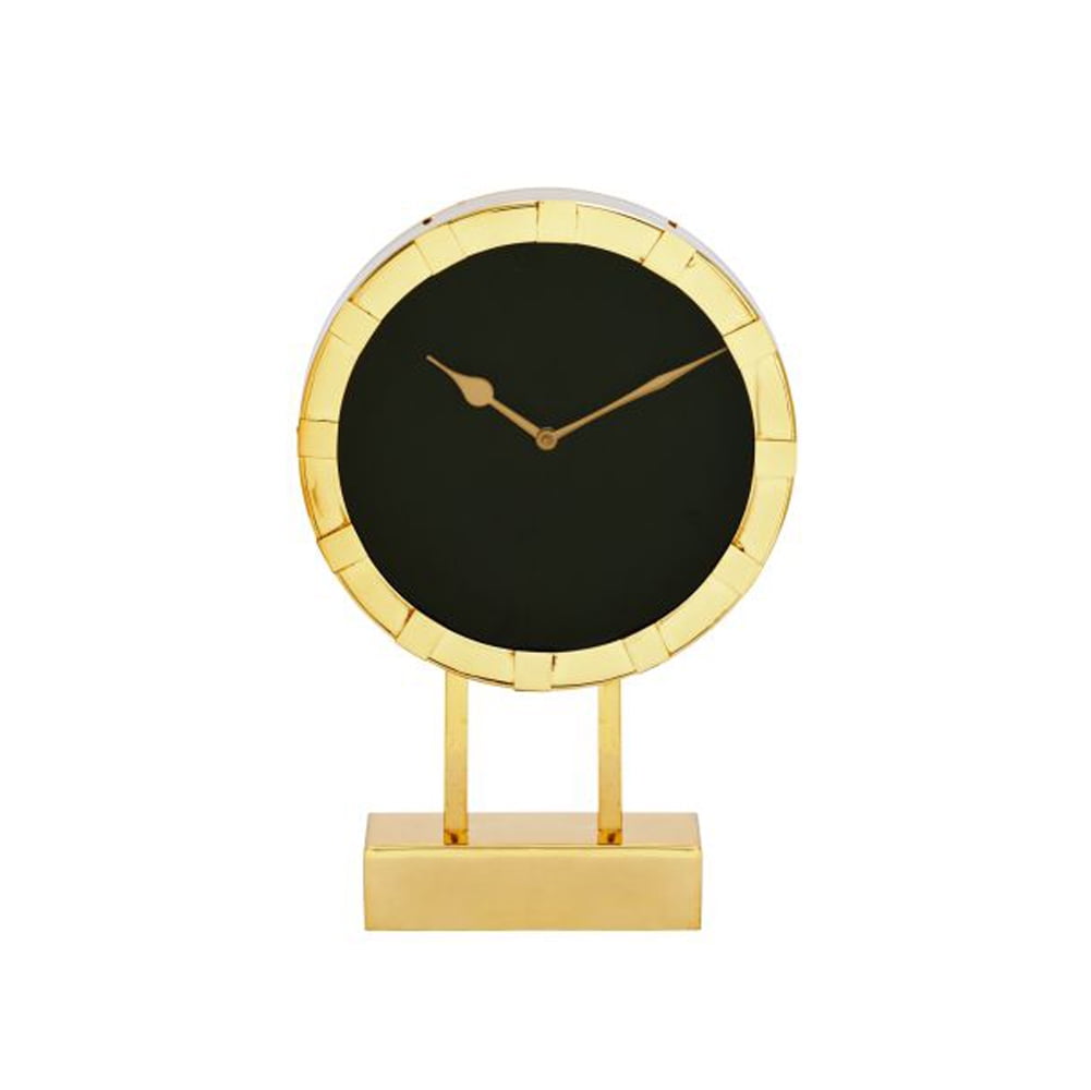 Classy Stainless Steel Gold Table Clock - Walmart.com
