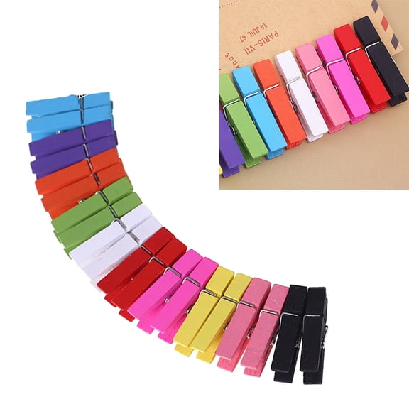 Card Photo Love Heart DIY Spring Pegs Crafts Wooden Clip White 10pcs ...