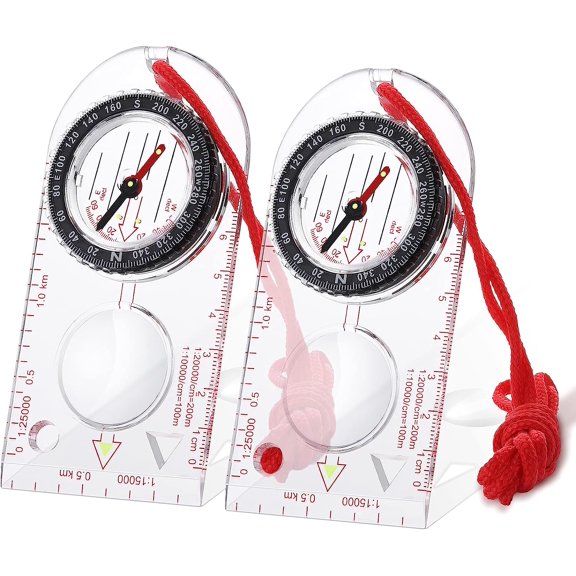 PAPADA Survival Pocket Watch Compass for Backpacking Hiking with Chain ...