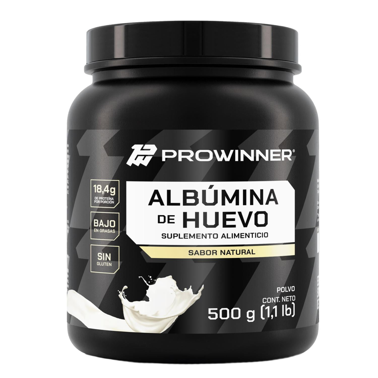Albumina De Huevo 500 Grs Sin Sabor ProWinner PW-657 | Bodega Aurrera ...
