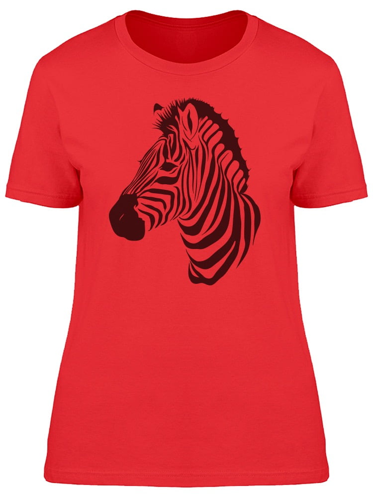Smartprints Mens Graphic Tee - Zebra Silhouette - Regular Fit 100% Cotton - Walmart.com