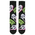 Ghostface Scream Movie Film Neon Paint Character Halloween Crew Socks ...