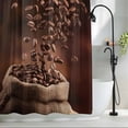 Coffee Beans Shower Curtains for Bathroom, Vintage Country Bagged ...