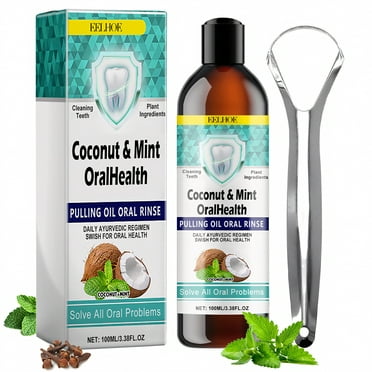 GuruNanda Oil Pulling Natural Mouthwash - Original Ayurvedic Blend for ...