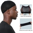 Wig Cap for Men, 4 count Black Hair Stocking Cap, Nylon Wig Caps Black ...
