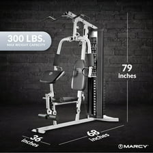 Marcy 150 lb Stack Home Gym, Full Body Strength Training Dual-Function ...