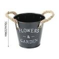 Decorative Flower Pots With Floral Print For Indoor Outdoor And Storage Universal Design ...