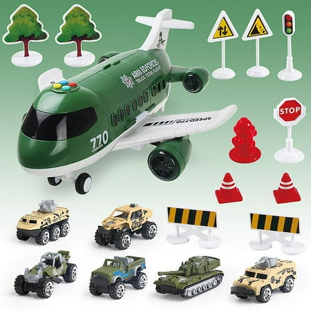 Toy Aircraft Simulation Track Inertia Kids Toy Airplane With Lights ...
