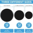 36Pcs Discbound Expansion Discs, (2",1-3/8",1") Black Plastic Book ...