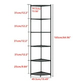 bimiti 6 Tier Kitchen Corner Pot Rack - 65" Height Triangular Storage ...