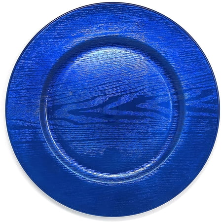 13-Inch 6-Pack Heavy Quality Round Charger Plates-Grain Blue-HD80307 ...