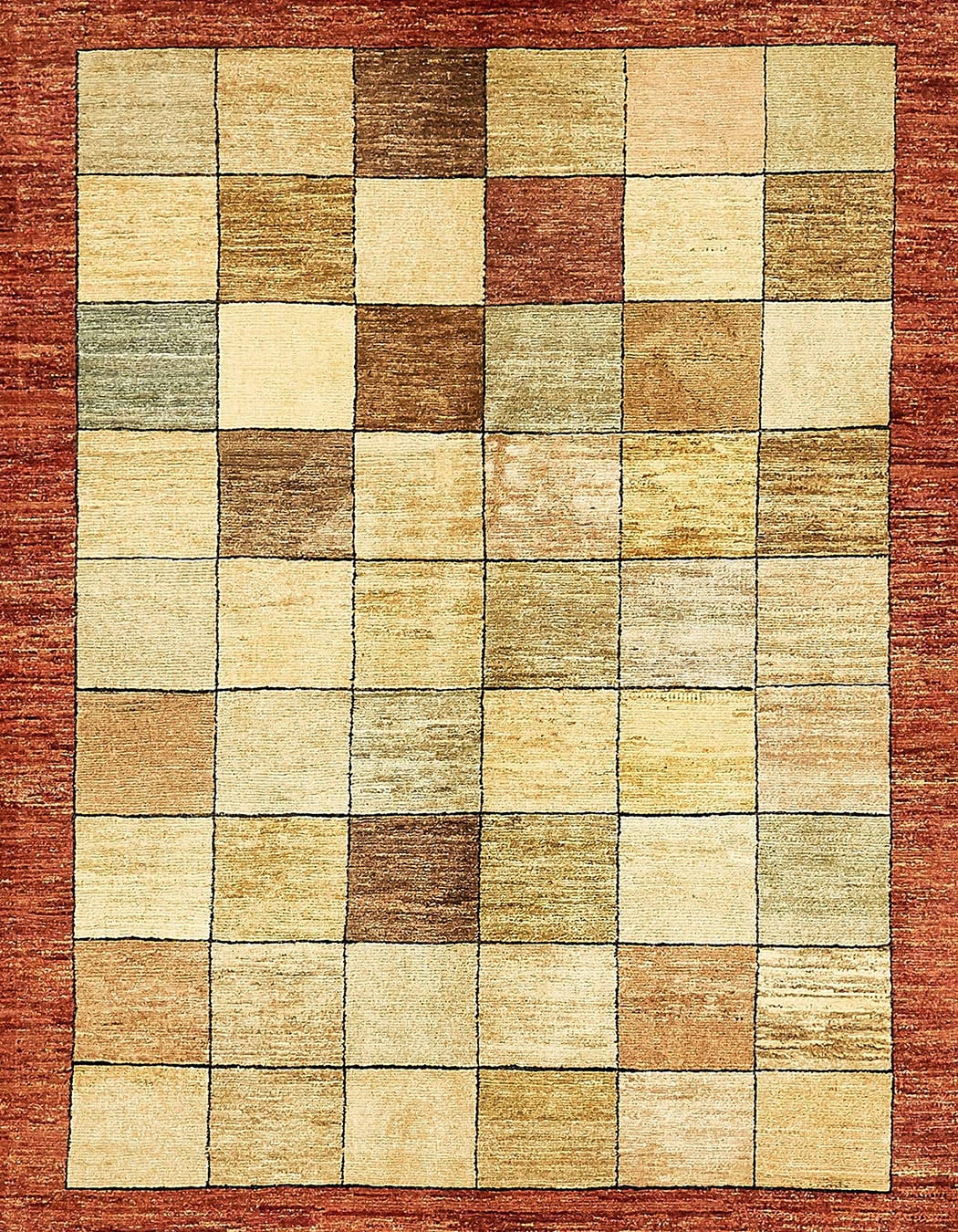 Ahgly Company Indoor Rectangle Abstract Red Checkered Area Rugs, 2' x 4 ...