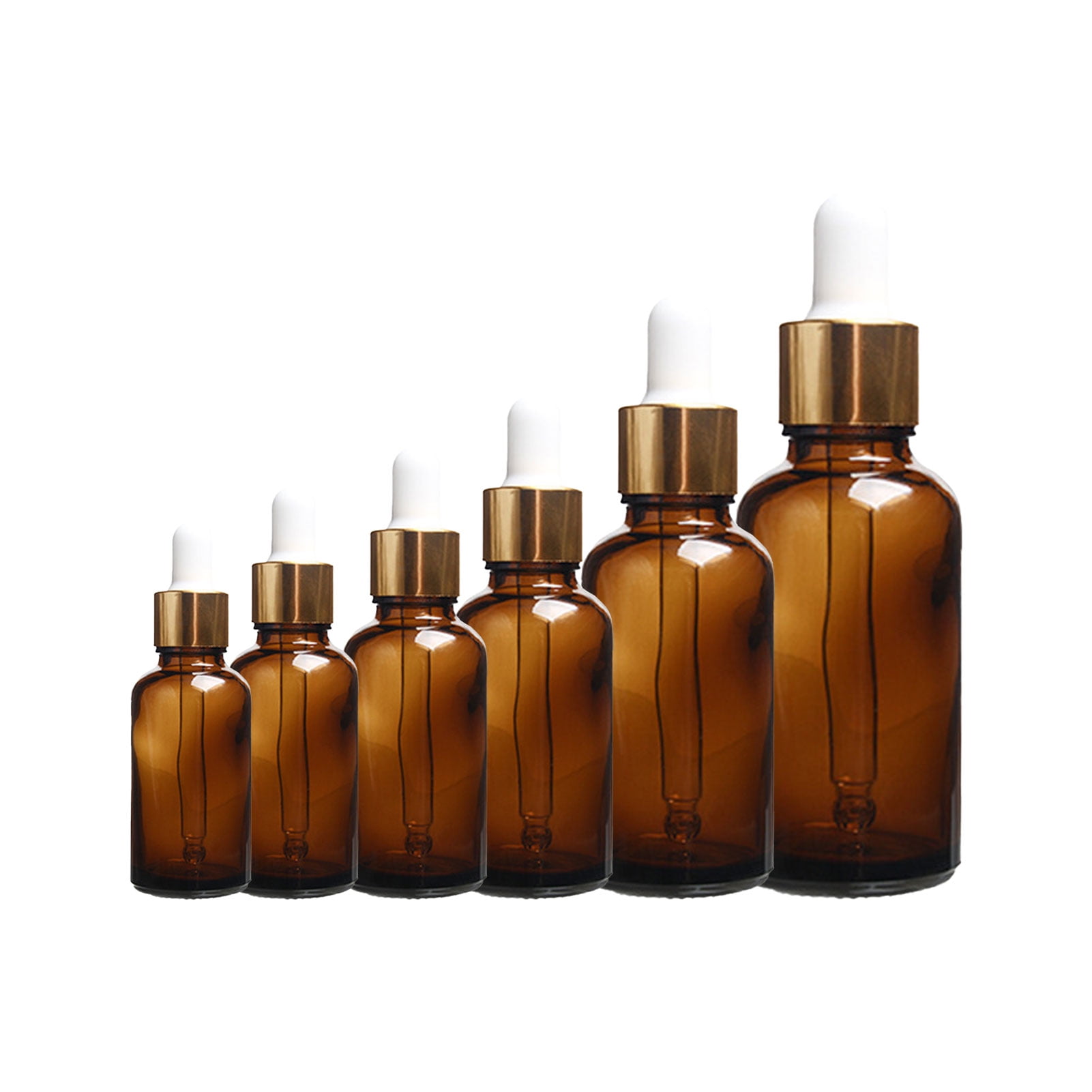 GoFJ Brown Glass Container Essential Oil Liquid Perfume Aromatherapy ...