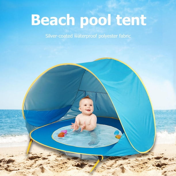 Clairlio Baby Beach Tent, Pop Up Waterproof Beach Baby Pool Tent for ...