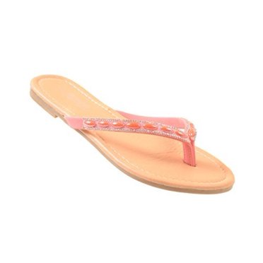 Metallic Crystal Bling Mesh Vegan Suede Wedge Flip Flop Sandal Women's ...