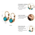 555Jewelry Womens Stainless Steel Stone Marble Round Circle Vintage ...