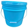 Aqua 3.5 Gallon Blue Buckets – 6-Pack Heavy Duty, Food Grade, BPA ...