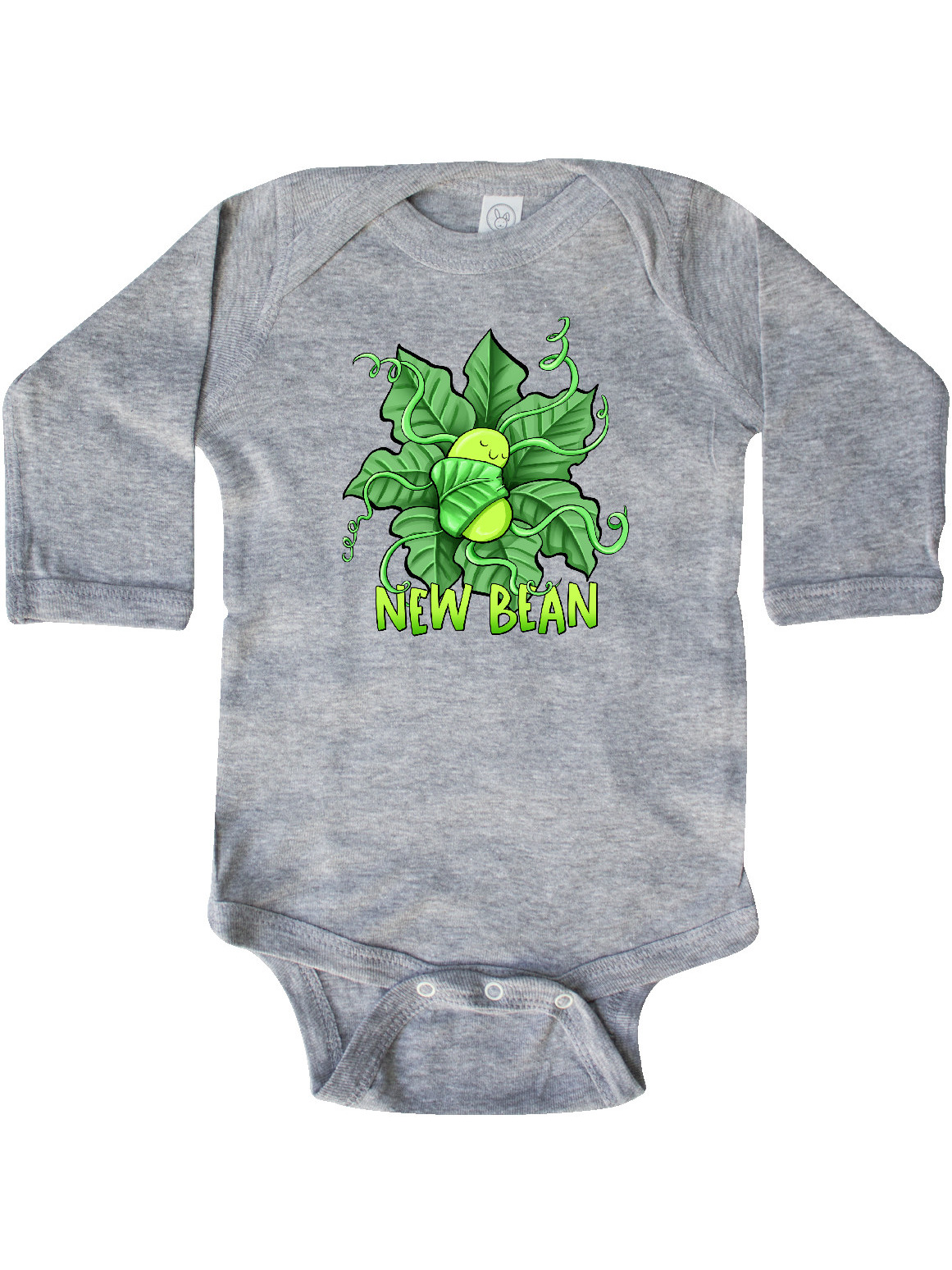Inktastic New Bean Cute Sleeping Bean in Leaves and Vines Gift Baby Boy ...