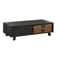Sauder Boulevard Cafe Storage Coffee Table, Black Finish - Walmart.com