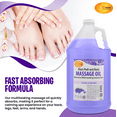Spa Redi Massage Oil Lavender Wildflower 128 Oz Professional