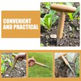 BESTYASH Horticultural Hole Puncher T-Handle Soil Digger Wood 1Set ...