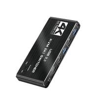 Lemorele 4K HDMI KVM Switch with USB 3.0 Hub, 2 in 1 Out HDMI Switch ...