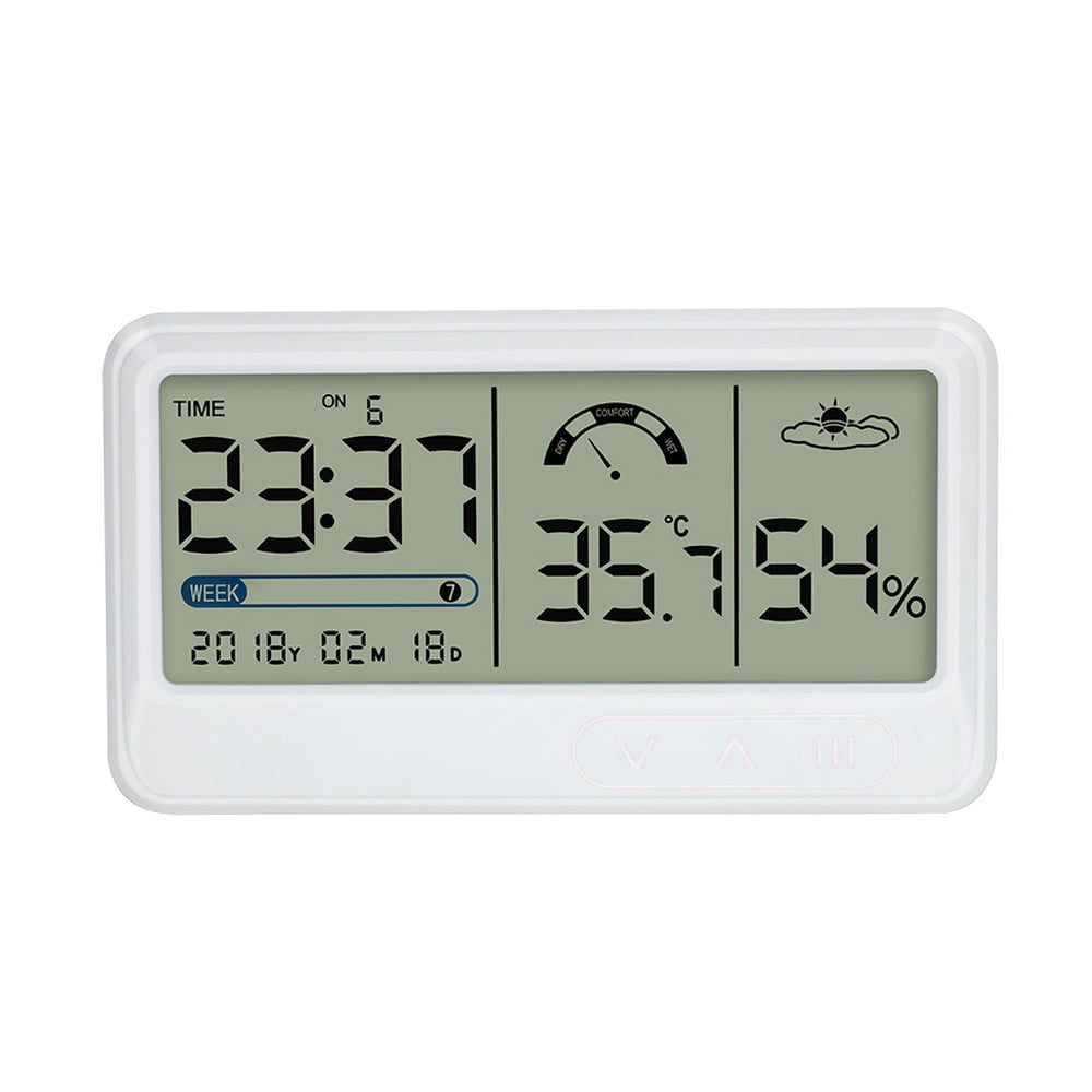 Andoer Comfort Temperature and Humidity Clock Digital Hygrometer Indoor ... Andoer Comfort Temperature and Humidity Clock Digital Hygrometer Indoor ...