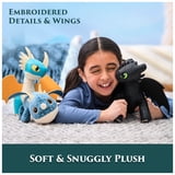 Dreamworks Dragons How to Train Your Dragon Toothless Plush Toy, 8 ...