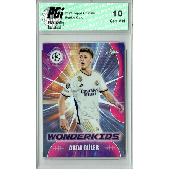 Arda Guler 2023 Topps Chrome #WK-1 Wonderkids Refactor Rookie Card PGI ...