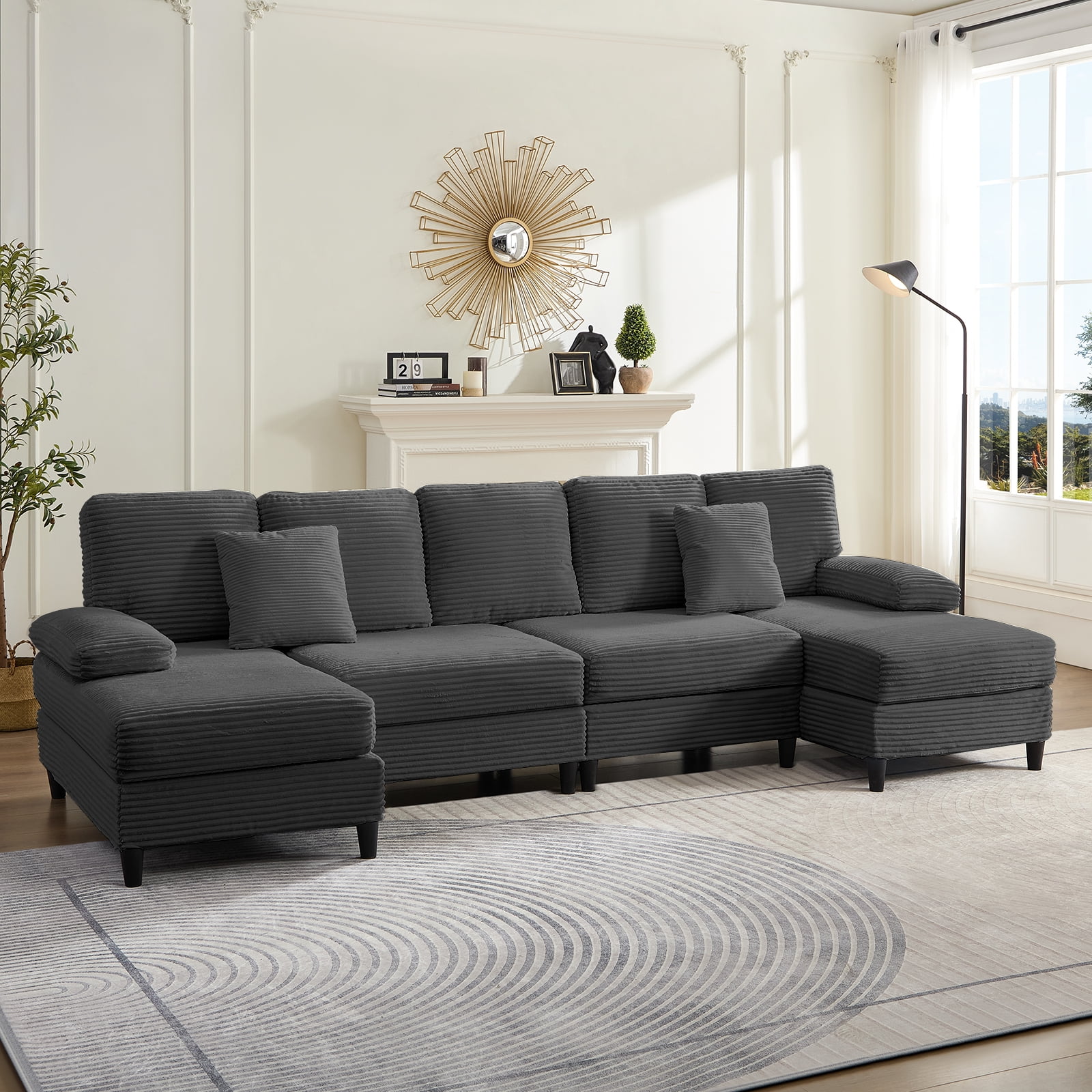 Click here for Balus 112 U Shaped Sectional Sofa With Chaise  6-S... prices