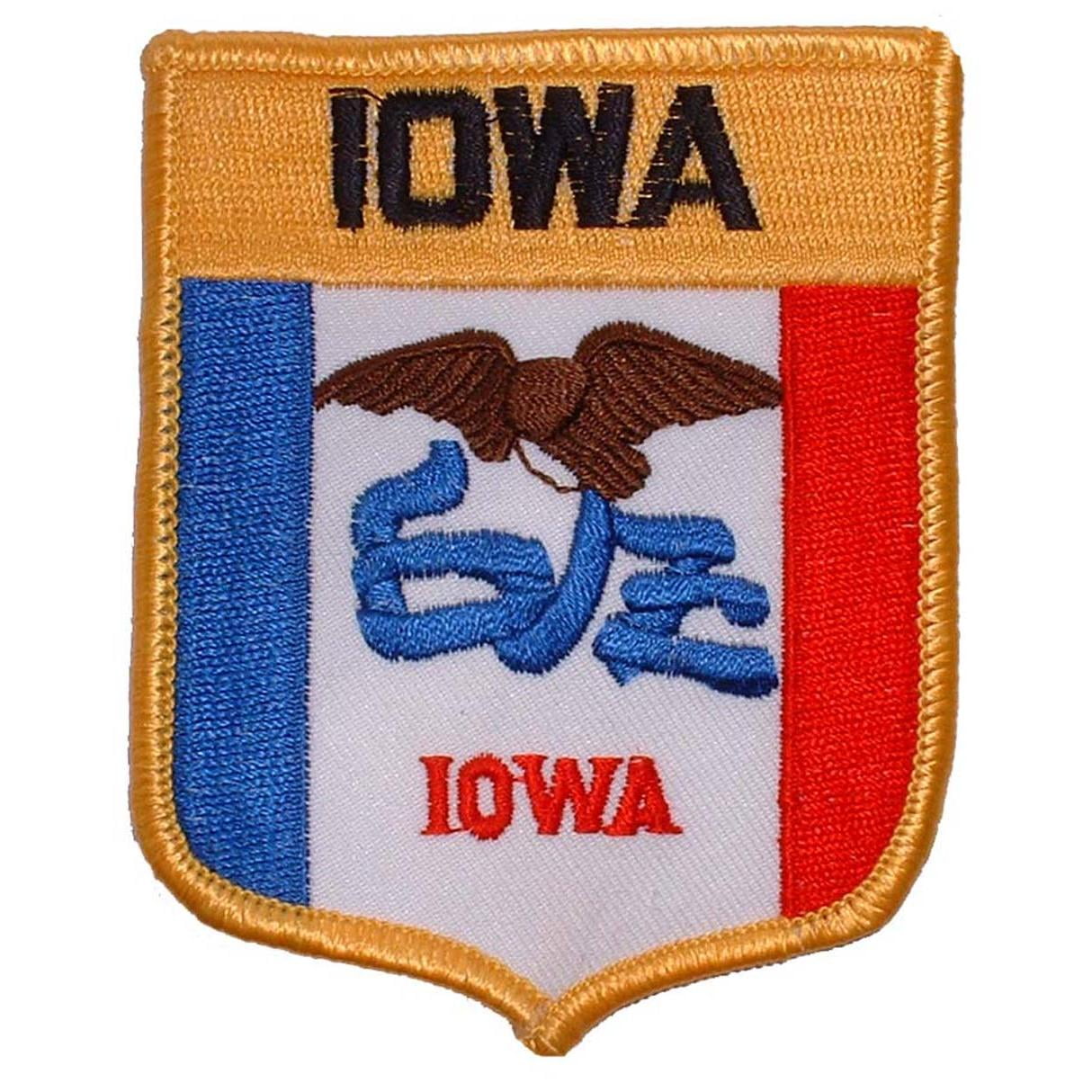 Iowa State Flag Shield Patch 2 7/8" x 3 1/2" - Walmart.com