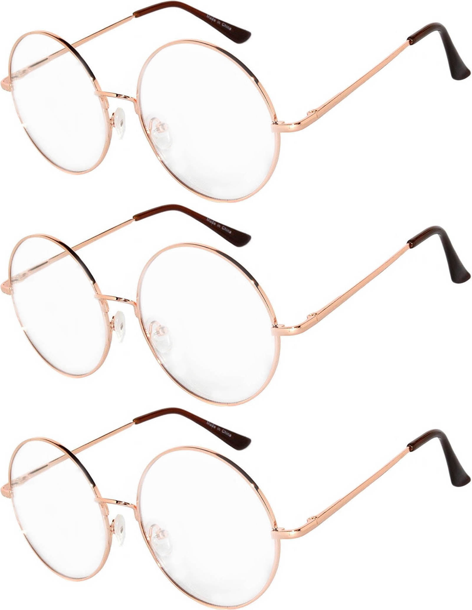 Round Retro Hipster Vintage Circle Style Tint Sunglasses Metal Gold ...