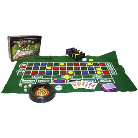5 Games Casino Game Board Set in Collectible Gift Tin, Black & Multi ...
