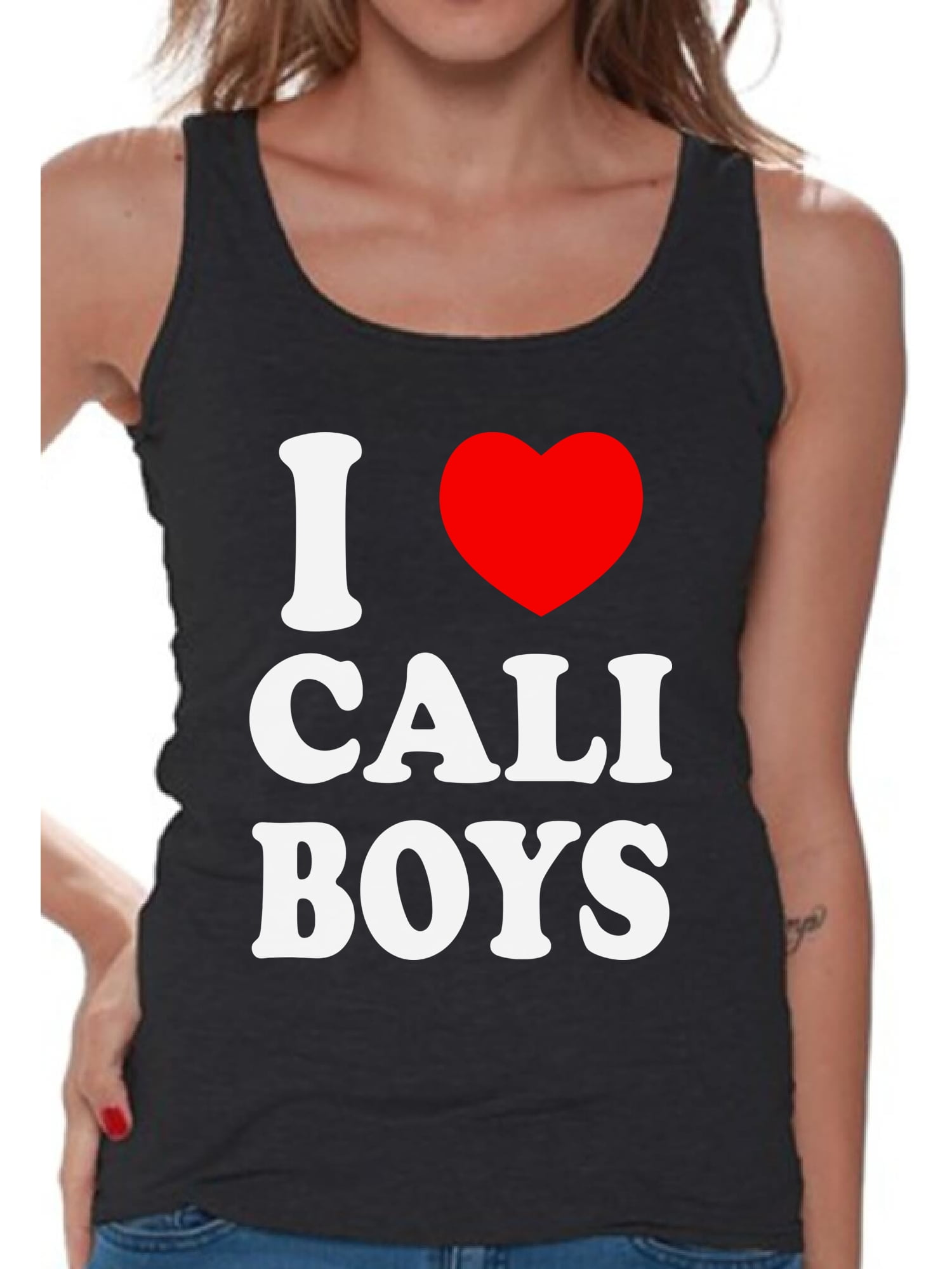 Awkward Styles I Heart Cali Boys Tank Top for Women I Love Cali Boys ...