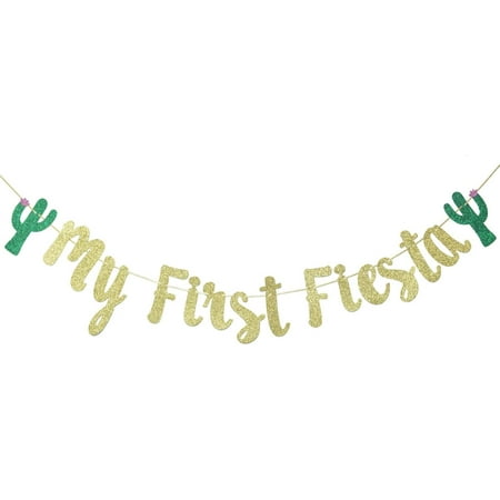 My First Fiesta Banner Sign Garland for Mexican Fiesta Themed Baby ...