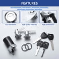 GUYUTING Direct Replacement Lock Cylinder Kit Metal Plastic ...