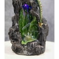 Ebros Emerald Dragon On Crystal Geode Mountain Backflow Incense Burner ...