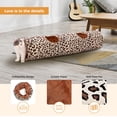 PAWZ Road Leopard Print Cat Tunnel, Plush Cat Cave Hideaway with Dual ...