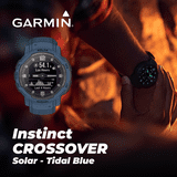 Garmin Instinct GPS Solar Crossover Rugged Hybrid Smartwatch, Tidal ...