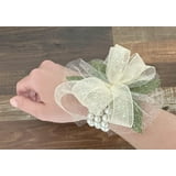 Ivory Pearl Corsage Wristlet Band - Wedding, Reception, Prom ...