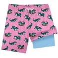 Boys Swim Trunks Boys Crocodile Print Casual Summer Shorts with Inner ...