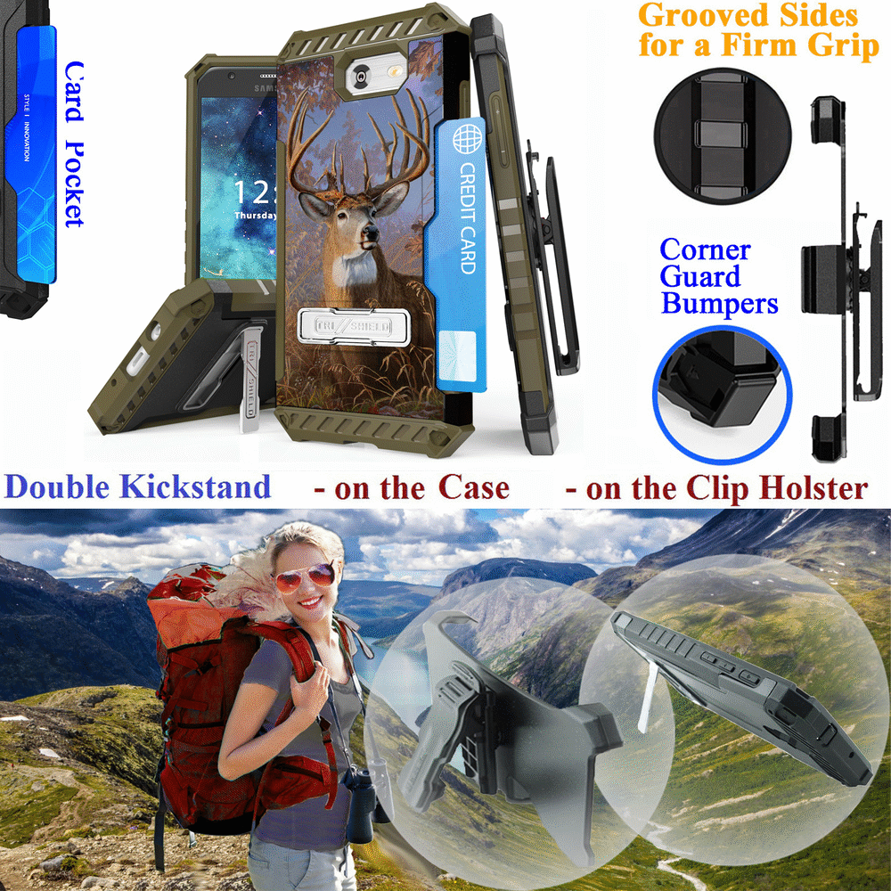 for Samsung Amp Prime 2 Express Prime 2 Case Holster Phone Case Belt ...